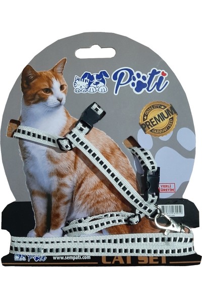 Woddy Kedi Gezdirme Tasması Beyaz