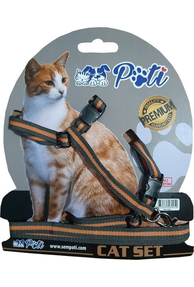 Woddy Kedi Gezdirme Tasması Siyah