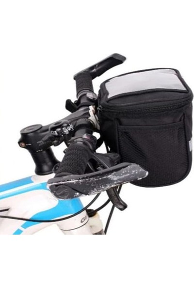 Carneil 7 Litre Front Bisiklet Direksiyon Gidon Seyahat Alüminyum Folyo Kaplı Telefon Tutuculu Reflektörlü Çanta FRN40 Carneil 7 Litre Front Bisiklet Direksiyon Gidon Seyahat Alüminyum Folyo Kaplı Telefon Tutuculu Reflektörlü Çanta FRN40