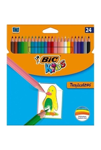 Bic Kids Tropicolor Kuru Boya Kalemi 24 Renk