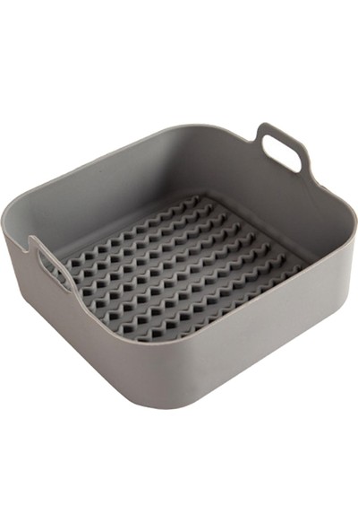 Kesoto Airfryer Silikon Kare Tepsi -Gri (Yurt Dışından) Kesoto Airfryer Silikon Kare Tepsi -Gri (Yurt Dışından)