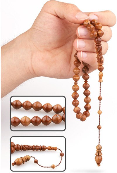 Alibaba Doğaltaş Kuka Ağacı Tesbih 10 x 10 mm Istanbul Kesim Alibaba Doğaltaş Kuka Ağacı Tesbih 10 x 10 mm Istanbul Kesim