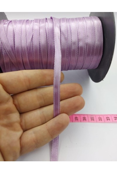 Ztt Saten Kurdale Lila Renk 6mm 10 Metre