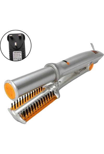 Farfi Profesyonel Çift Kullanım Elektrikli Dönen Saç Bigudi Düzleştirici Curling Splint