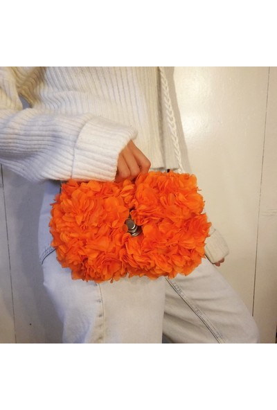 Biblom Lazer Kesim Çiçekli Yazlık Çanta