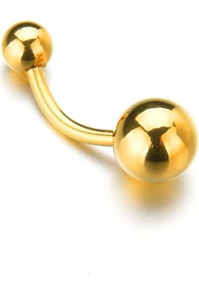 Bylin Cerrahi Çelik Piercing Çeşitleri 8 mm - Altın Rengi Bylin Cerrahi Çelik Piercing Çeşitleri 8 mm - Altın Rengi