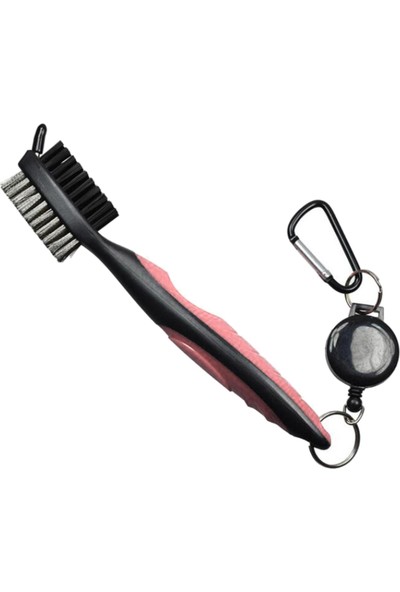 Homyl Golf Kulübü Fırça Temizleyici Geri Çekilebilir Zip Hattı Oluk Temizleme Aracı Pembe (Yurt Dışından)