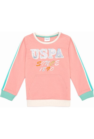 U.S. Polo Assn. Pembe Sweatshirt 50240620-VR204 U.S. Polo Assn. Pembe Sweatshirt 50240620-VR204