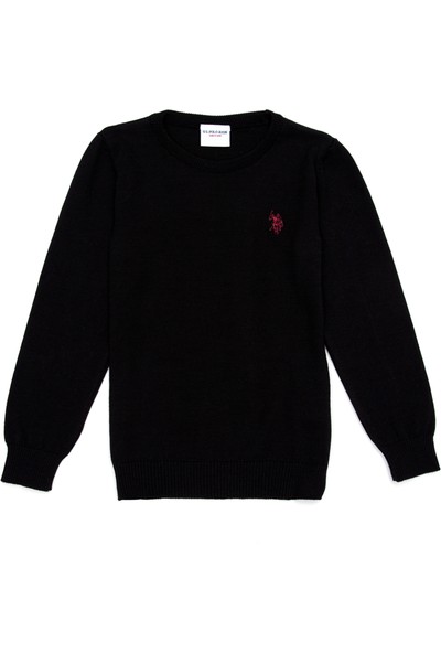 U.S. Polo Assn. Erkek Çocuk Siyah Triko Kazak Basic U.S. Polo Assn. Erkek Çocuk Siyah Triko Kazak Basic