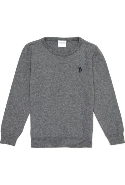 U.S. Polo Assn. Gri Triko Kazak Basic 50237155-VR109