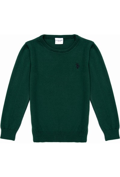 U.S. Polo Assn. Erkek Çocuk Yeşil Triko Kazak Basic U.S. Polo Assn. Erkek Çocuk Yeşil Triko Kazak Basic