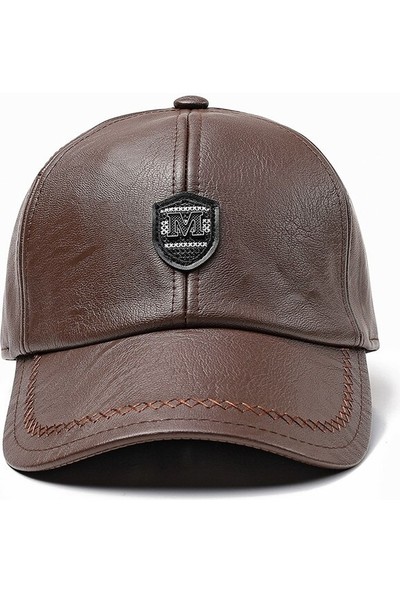 Afun Kahverengi Erkekler Içın Kış Deri Beyzbol Şapkası Snap Geri Şapka Delik Beyzbol Şapkası Kış Baba Şapka (Yurt Dışından) Afun Kahverengi Erkekler Içın Kış Deri Beyzbol Şapkası Snap Geri Şapka Delik Beyzbol Şapkası Kış Baba Şapka (Yurt Dışından)