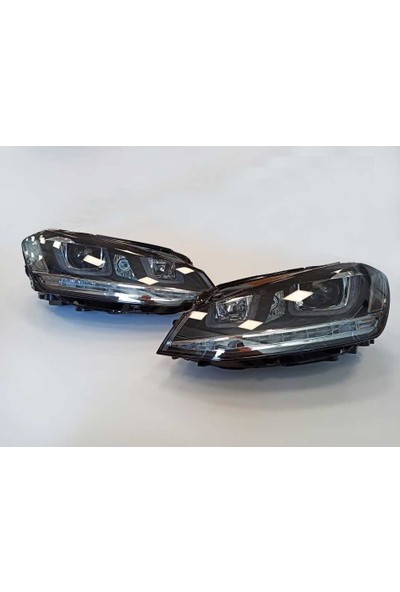 Auto GP Volkswagen Golf 7 Mk7 2012-2018 U LED Far . Hareketsız