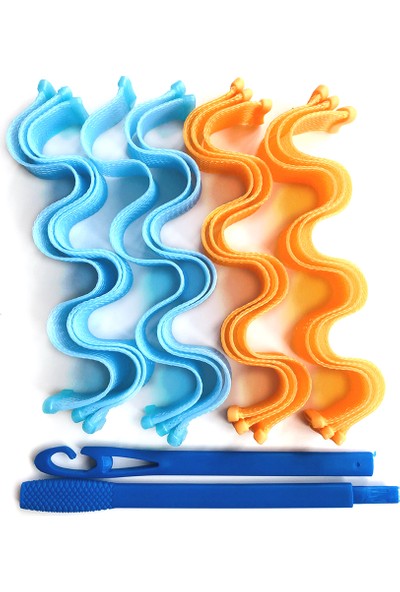 Farfi 12 Adet Mini Kadınlar Sihirli Saç Curlers Silindirler Dıy Dalgalı Hiçbir Isı Hairstyling Araçları Farfi 12 Adet Mini Kadınlar Sihirli Saç Curlers Silindirler Dıy Dalgalı Hiçbir Isı Hairstyling Araçları