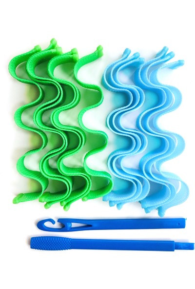 Farfi 12 Adet Mini Kadınlar Sihirli Saç Curlers Silindirler Dıy Dalgalı Hiçbir Isı Hairstyling Araçları Farfi 12 Adet Mini Kadınlar Sihirli Saç Curlers Silindirler Dıy Dalgalı Hiçbir Isı Hairstyling Araçları
