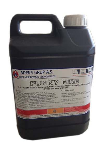 Apeks Funny Fire - Bioethanol Bacasız Şömine Yakıtı (5 Litre)