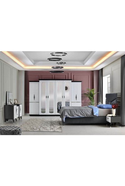 Viento Mobilya Nova Aynalı ve Kapaklı %100 Mdf Yatak Odası Takımı Viento Mobilya Nova Aynalı ve Kapaklı %100 Mdf Yatak Odası Takımı
