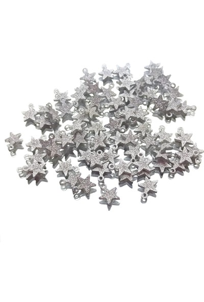 Subu Takı 100 Adet Pleksi Yıldız Pul Parıltılı Takı Boncuğu 7.8 mm Subu Takı 100 Adet Pleksi Yıldız Pul Parıltılı Takı Boncuğu 7.8 mm