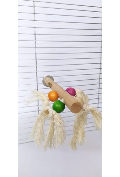 Doğal Ahşap Kuş Stres Çiğneme Tüneği Doğal Ahşap Kuş Stres Çiğneme Tüneği