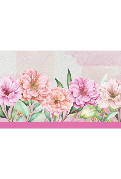 Gıpta 2022 Çiçek Bristol Gemici 3 Aylık Duvar Takvimi 78 x 33 cm