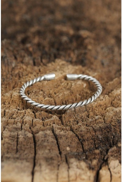 Clariss Yeni Sezon Ince Burgu Tasarımlı Erkek Kelepçe Bileklik