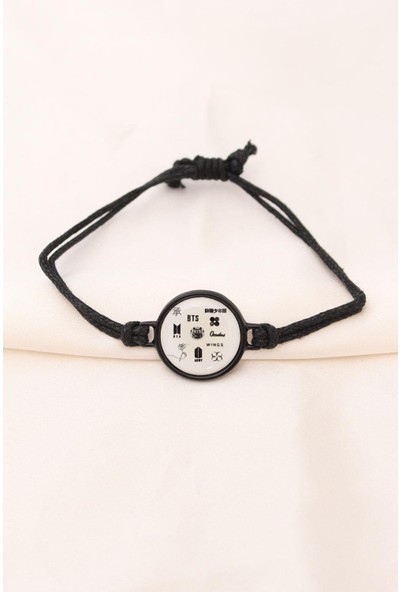Clariss Ayarlanabilir Bts Figürlü Ipli Bileklik