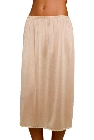 Kom Düz (Plain Halfslip) Uzun Bol Kesim Jüpon