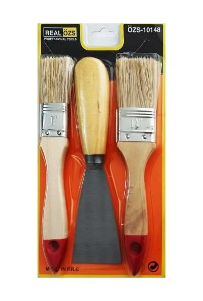 Webinay Home Spatulalı Ahşap Saplı Duvar Boya Fırçası Seti Webinay Home Spatulalı Ahşap Saplı Duvar Boya Fırçası Seti