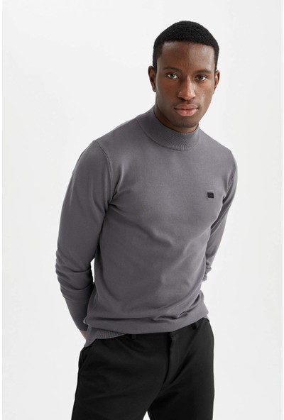 DeFacto Slim Fit Yarım Balıkçı Yaka Triko Kazak X3289AZ21CW