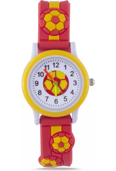 Saatse Sarı Kırmızı Taraftar Spor Çocuk Kol Saati CHR883 Saatse Sarı Kırmızı Taraftar Spor Çocuk Kol Saati CHR883