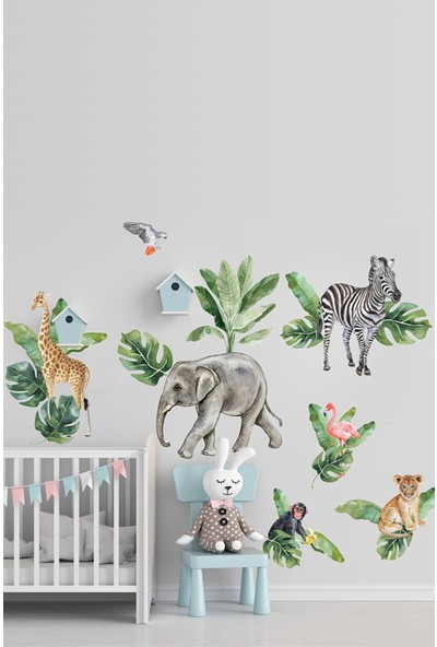 Kt Grup Tropikal Safari Duvar Sticker Seti Kt Grup Tropikal Safari Duvar Sticker Seti
