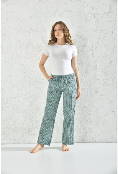 Rodi DS22KB191223 Kadın Çizgili Dokuma Cepli Pijama Rodi DS22KB191223 Kadın Çizgili Dokuma Cepli Pijama