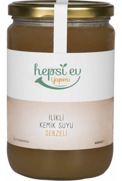 Hepsi Ev Yapımı Ilikli Kemik Suyu - Sebzeli (660ML) Hepsi Ev Yapımı Ilikli Kemik Suyu - Sebzeli (660ML)