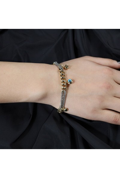 Ata Mücevherat Nazar Boncuklu Spor Modern Bileklik Ata Mücevherat Nazar Boncuklu Spor Modern Bileklik