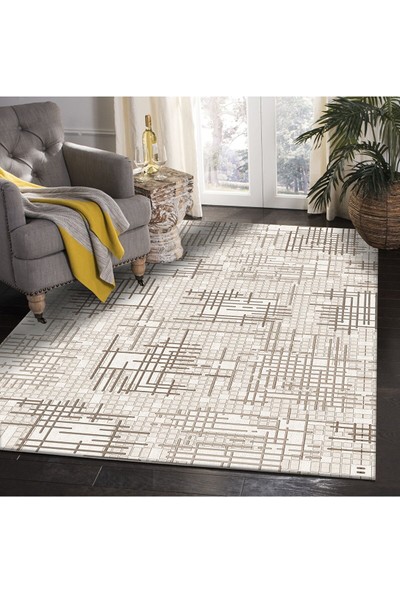 Sermod 10305-ÇIZGILI Modern Süngerli Kaymaz Halı Örtüsü HL-ORT00DB10305 Sermod 10305-ÇIZGILI Modern Süngerli Kaymaz Halı Örtüsü HL-ORT00DB10305