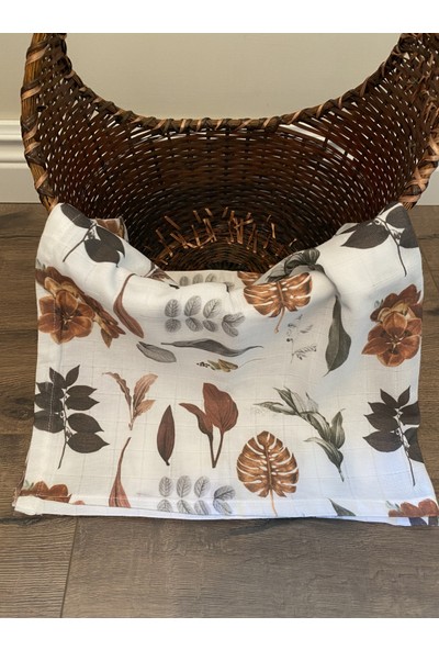 Mintimia Müslin Bebek Battaniyesi- Çok Amaçlı Örtü-80 x 100 cm
