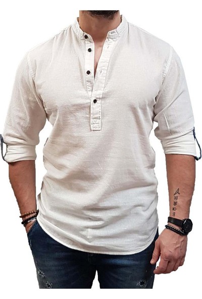 Jack & Jones Sunny Erkek Beyaz Gömlek (12187979-CD)