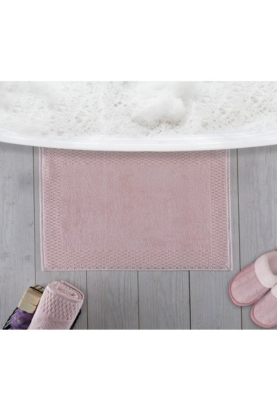 Soley Pamuklu Ayak Havlusu (Leda) Pudra 50 x 70 cm