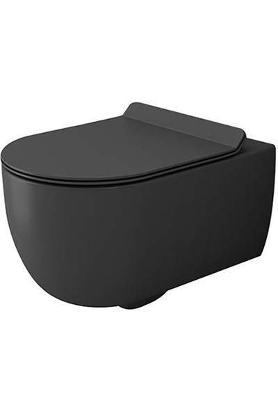 Bocchi V-Tondo Rimless Asma Klozet Kanalsız Kapak Hariç Mat Antrasit 1416-020-0128 Bocchi V-Tondo Rimless Asma Klozet Kanalsız Kapak Hariç Mat Antrasit 1416-020-0128
