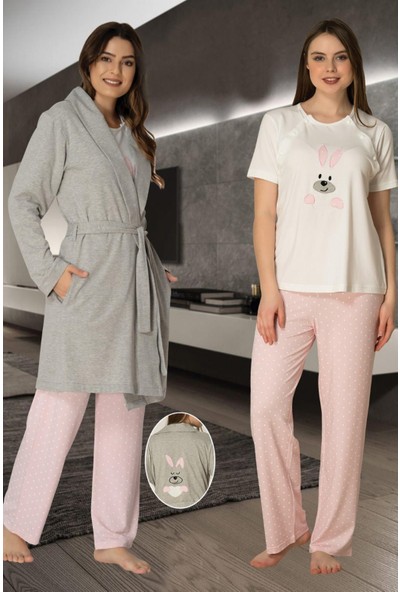 Mecit Lohusa Pijama Sabahlık Takım Effort 2070 Mecit Lohusa Pijama Sabahlık Takım Effort 2070