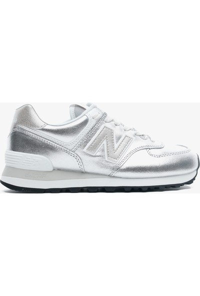 New Balance 574 Kadın Gümüş Beyaz Spor Ayakkabı WL574PR2