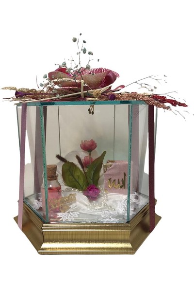 Extra Sepetim Söz Nişan Fanusu -Kız Isteme Sandığı - Damat Bohçası - Düğün Çeyiz