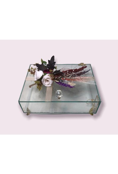 Extra Sepetim Söz Nişan Fanusu -Kız Isteme Sandığı - Damat Bohçası - Düğün Çeyiz