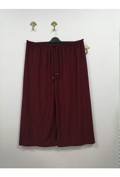 Julyanbutik Büyük Beden Bol Paça Kadife Pantolon