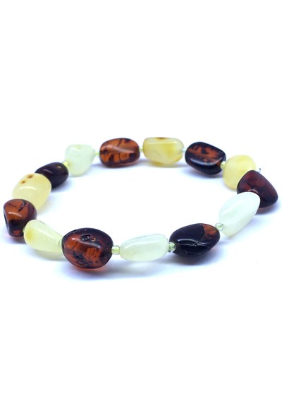 Tesbih Pasajı Orijinal Damla Kehribar Bileklik