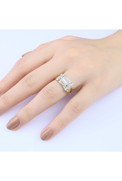 Ata Mücevherat Baget Taşlı Yüzük