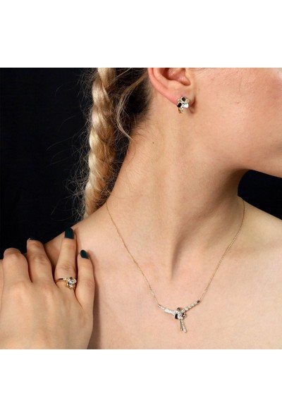 Ata Mücevherat Beyaz Altın Üçlü Set