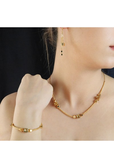 Ata Mücevherat Doricalı Kolye Bileklik Takım