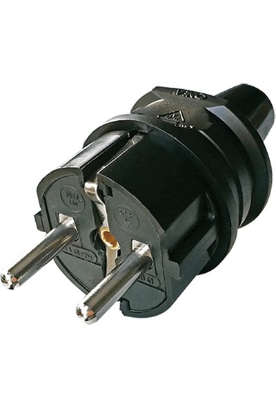 Viko Topraklı Erkek Fiş Siyah Viko