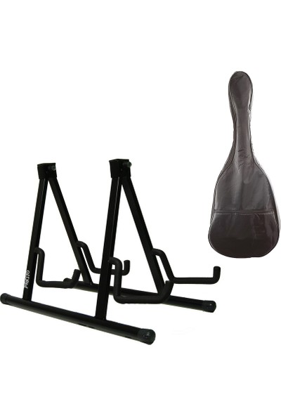 Presto Çiftli Gitar Sehpası Standı ve Akustik Gitar Kılıfı